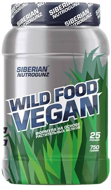 Siberian Nutrogunz - Wild Food Vegan, 750г (Протеины)